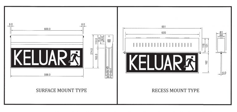 Exit / Keluar Signs – PNE Systems Sdn Bhd